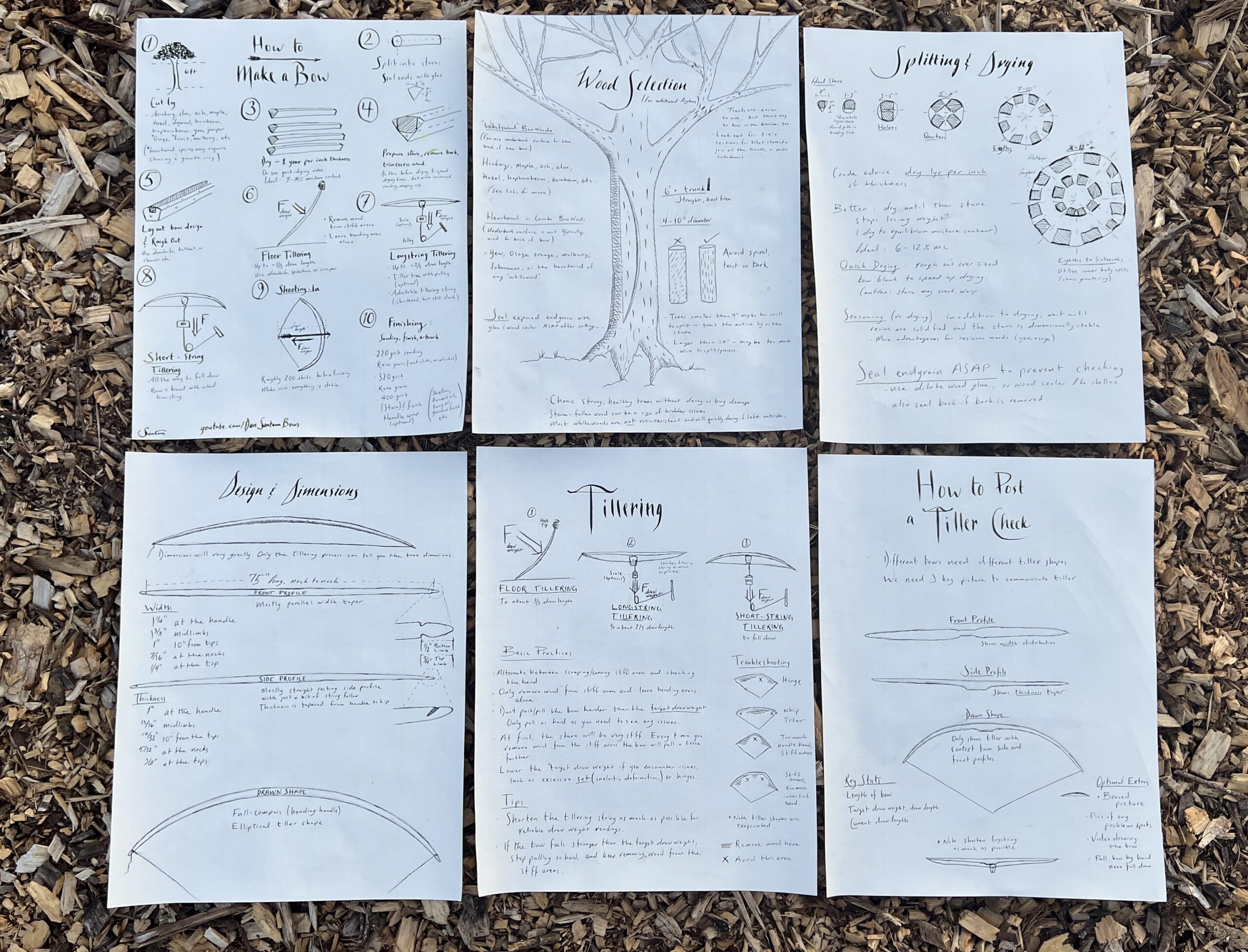 Maple Longbow Build Notes - Dan Santana Bows