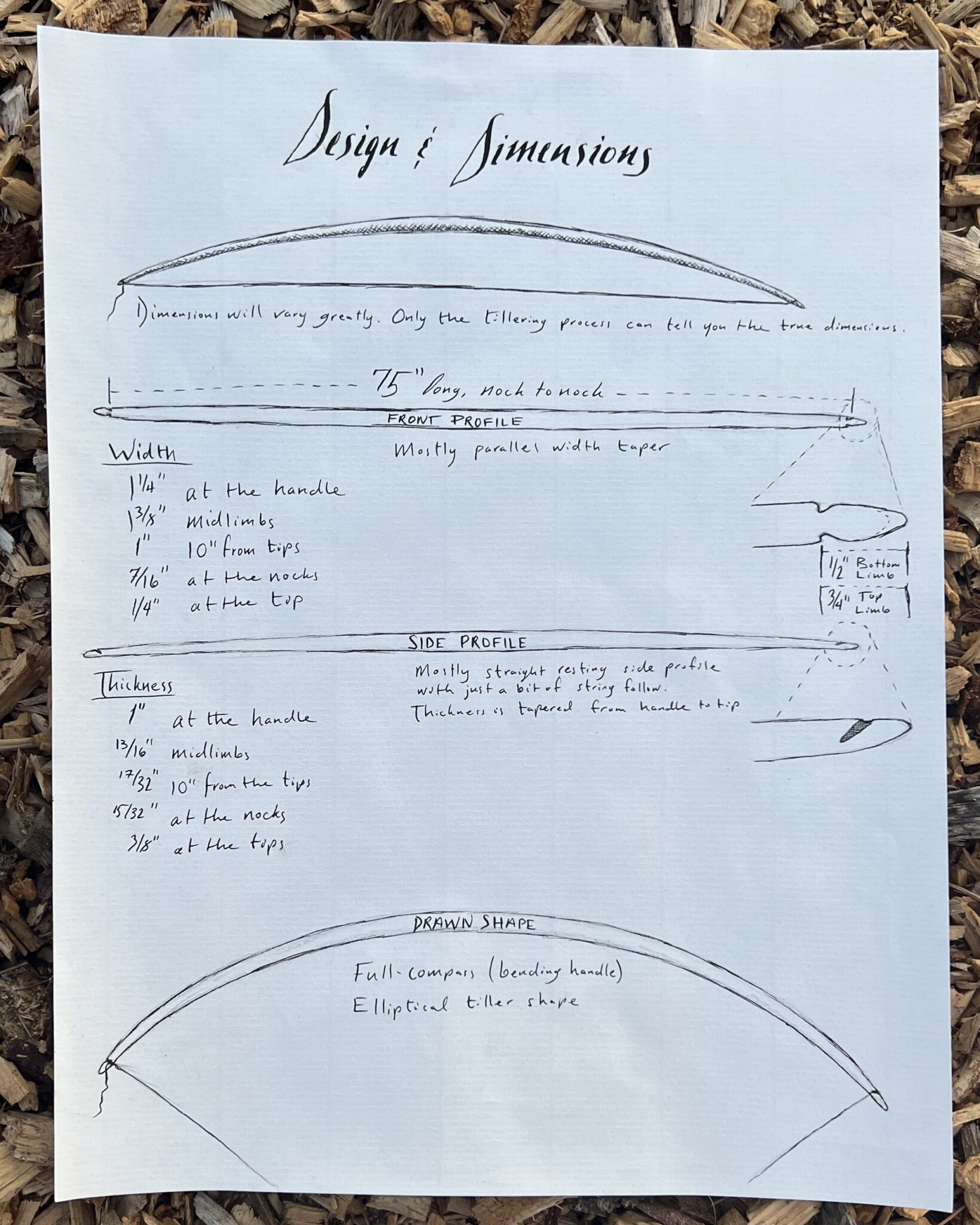 Maple Longbow Build Notes - Dan Santana Bows